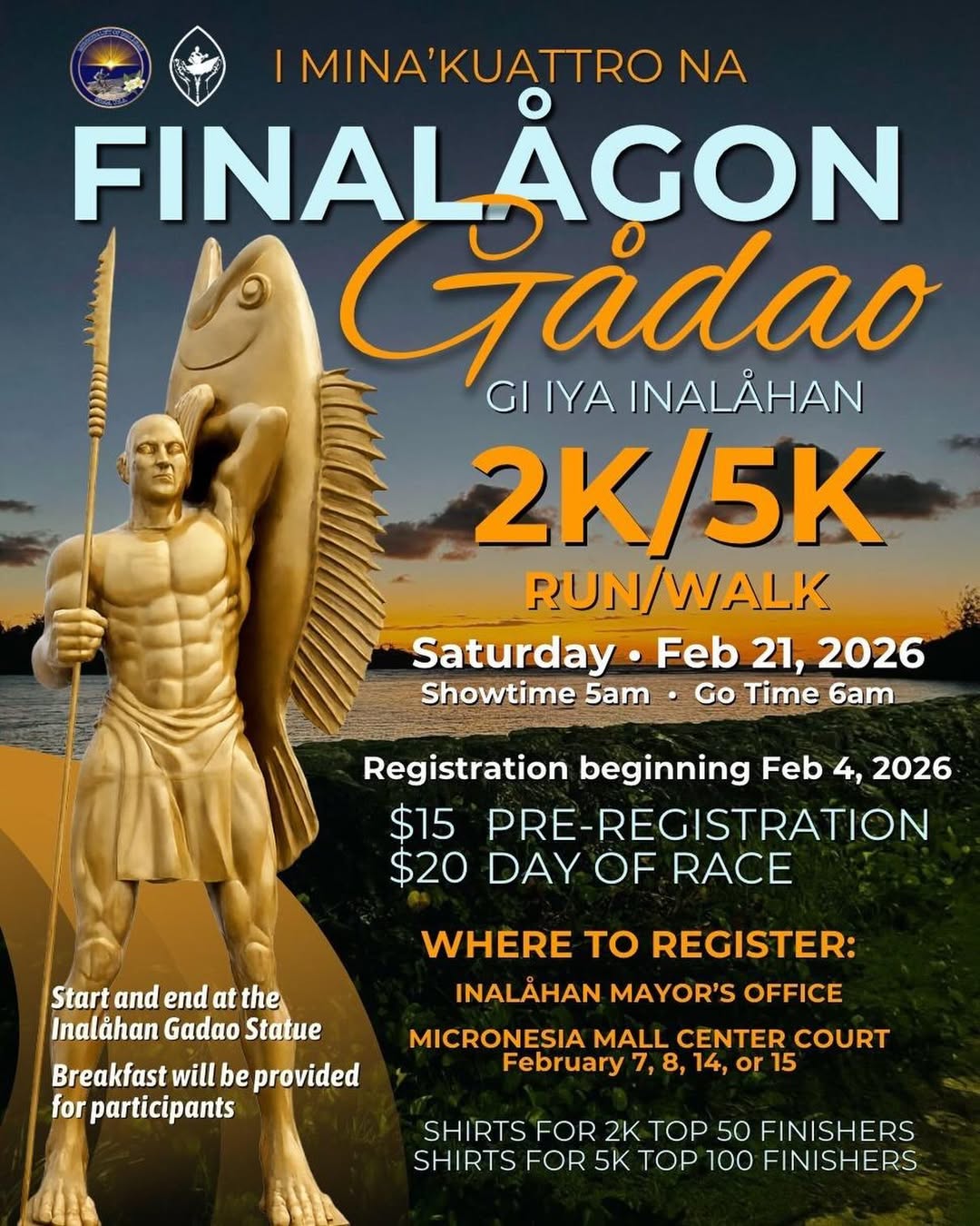 Finalagon Gadao Gi Iya Inalahan 2K/5K Run/Walk - The Guam Guide ...